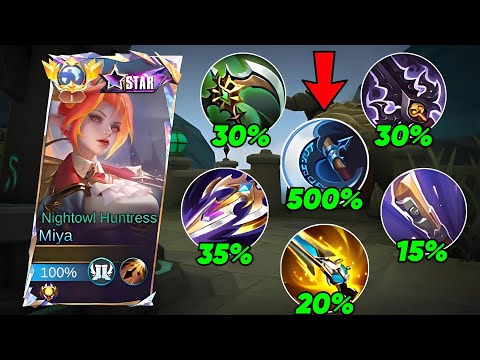 MIYA NEW TRICK INSANE +500% ATTACK SPEED HACK BUILD 2025!!!💀 (MUST TRY) GLOBAL 1 MIYA BEST BUILD!!