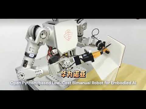 Open Source: Python-Controlled Bimanual Robot for AI Research