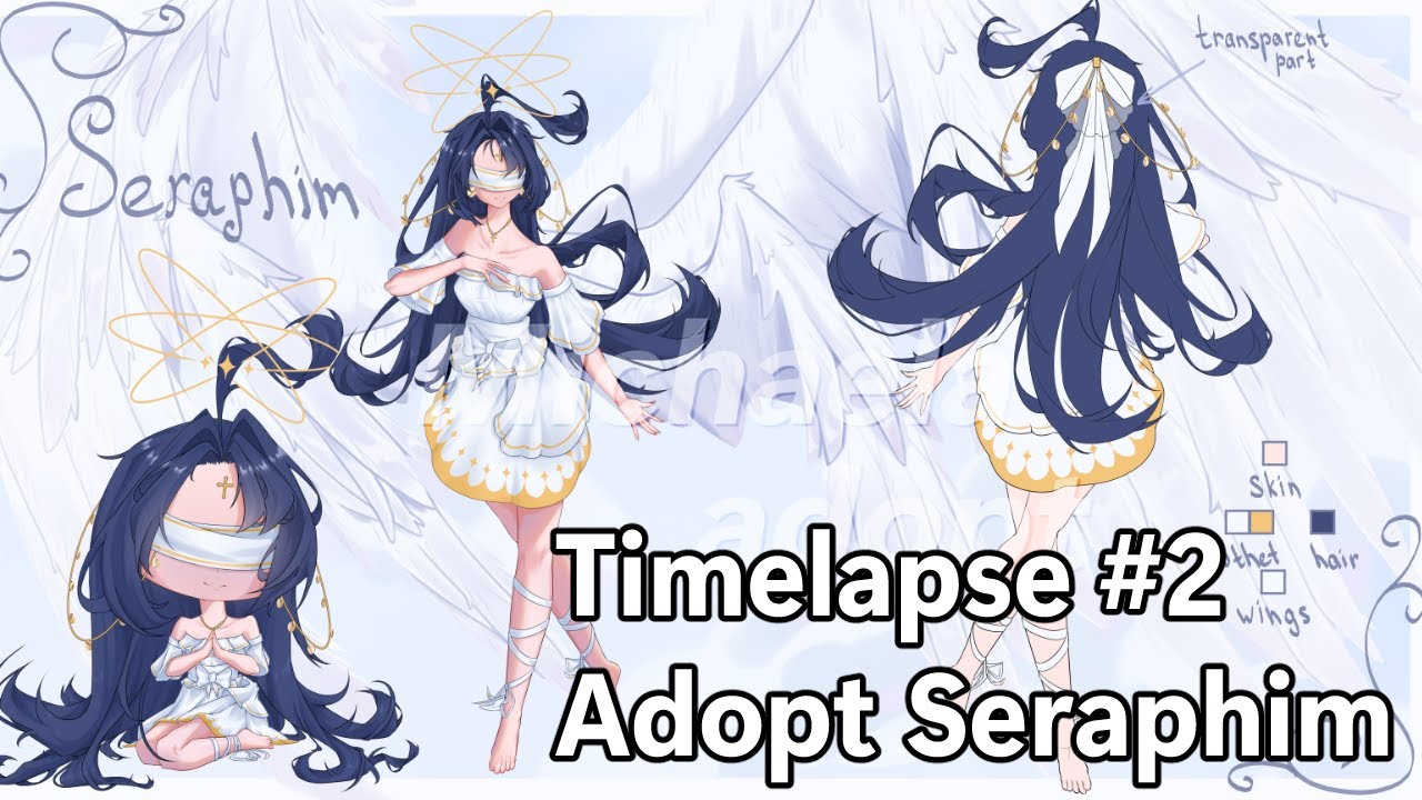 [Speedpaint] Adopt Seraphim (Timelapse #2)