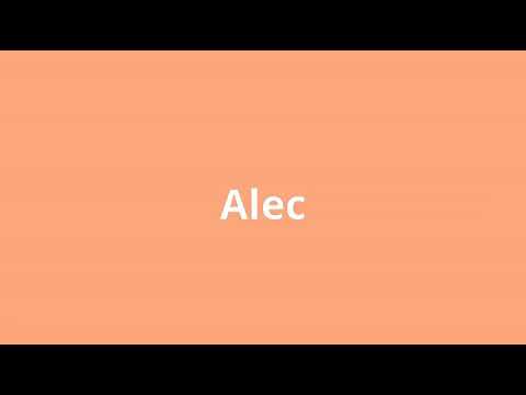what is the meaning of Alec