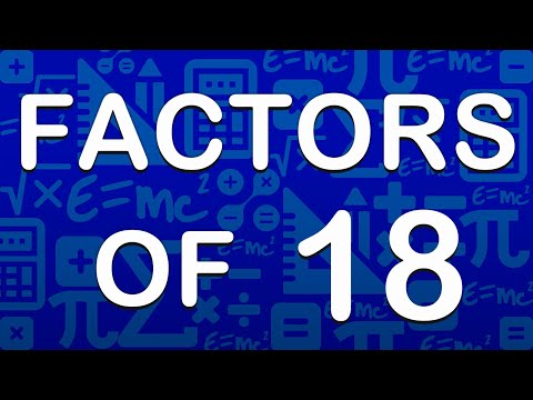 Factors of 18 / prime factors of 18 / #maths #factors # publicmaths