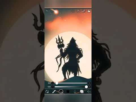 Lord Shiva ππ»π±πΌ Drawing Digital painting on Ibix paint X