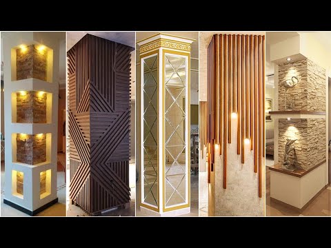 100 Modern Column Decoration Ideas 2024 | Living Room Wall Decorating Ideas | Home Interior Design