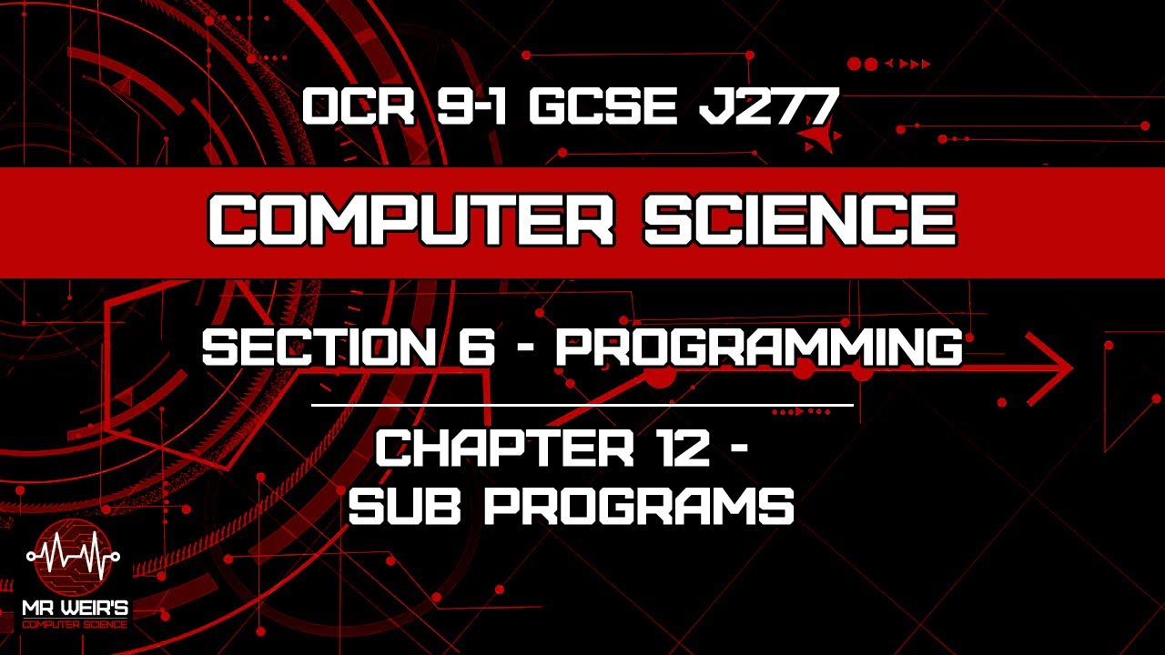 Programming - Chapter 12 - Sub Programs