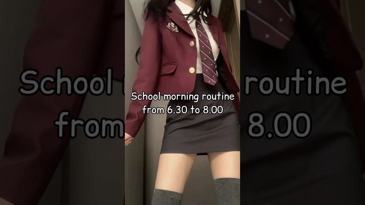 school morning routine 6.30 to 8.00 part 25 #aesthetic #fairygirl #glowup #morningroutines