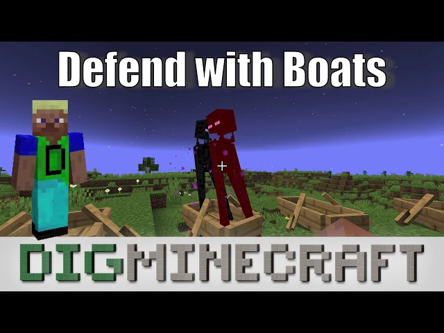 Which Minecraft mobs can you trap in a boat?