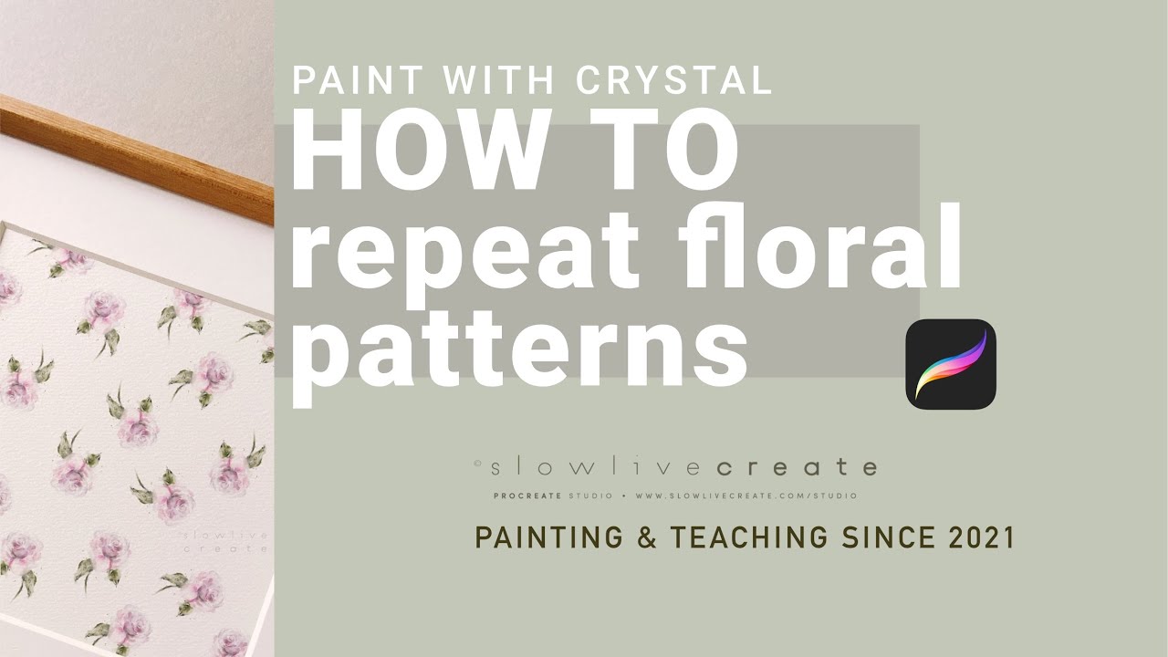 PROCREATE FLORISTRY TUTORIAL | How to repeat floral patterns