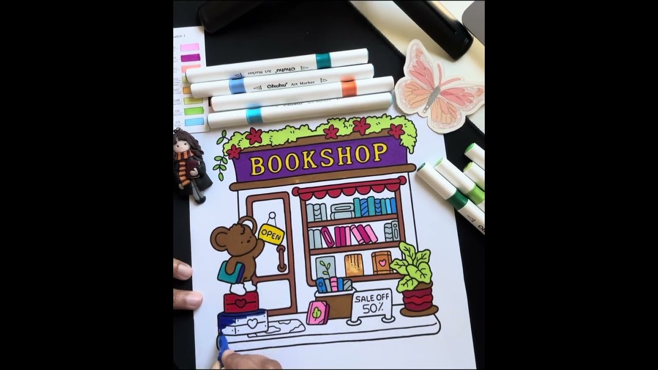 ART vlog 14| Ohuhu Markers | Colouring | Exploration