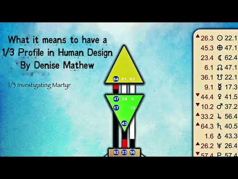 What it Means to Have a 1/3 Profile in Human Design by Denise Mathew