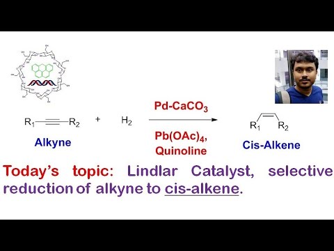 Lindlar Catalyst: selective reduction of alkyne to cis-alkene.