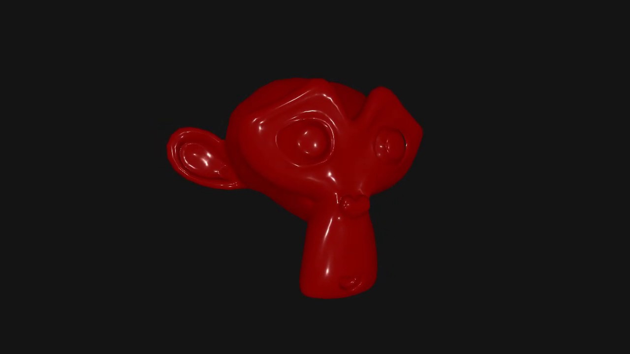 Afterback - Physically-Based Rendering test | Suzanne Monkey