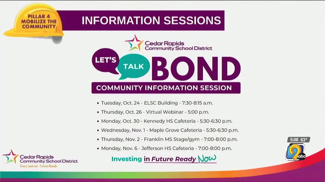 Cedar Rapids school district to hold first 'Let's Talk Bond' information session