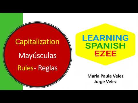 Capitalization in Spanish