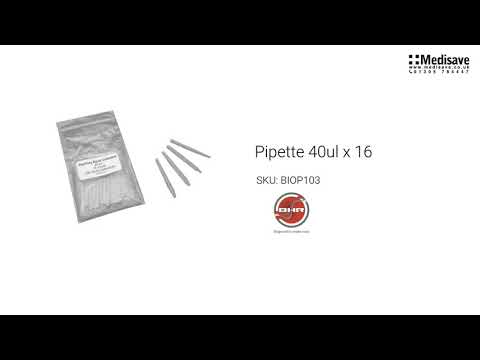 Pipette 40ul x 16 BIOP103