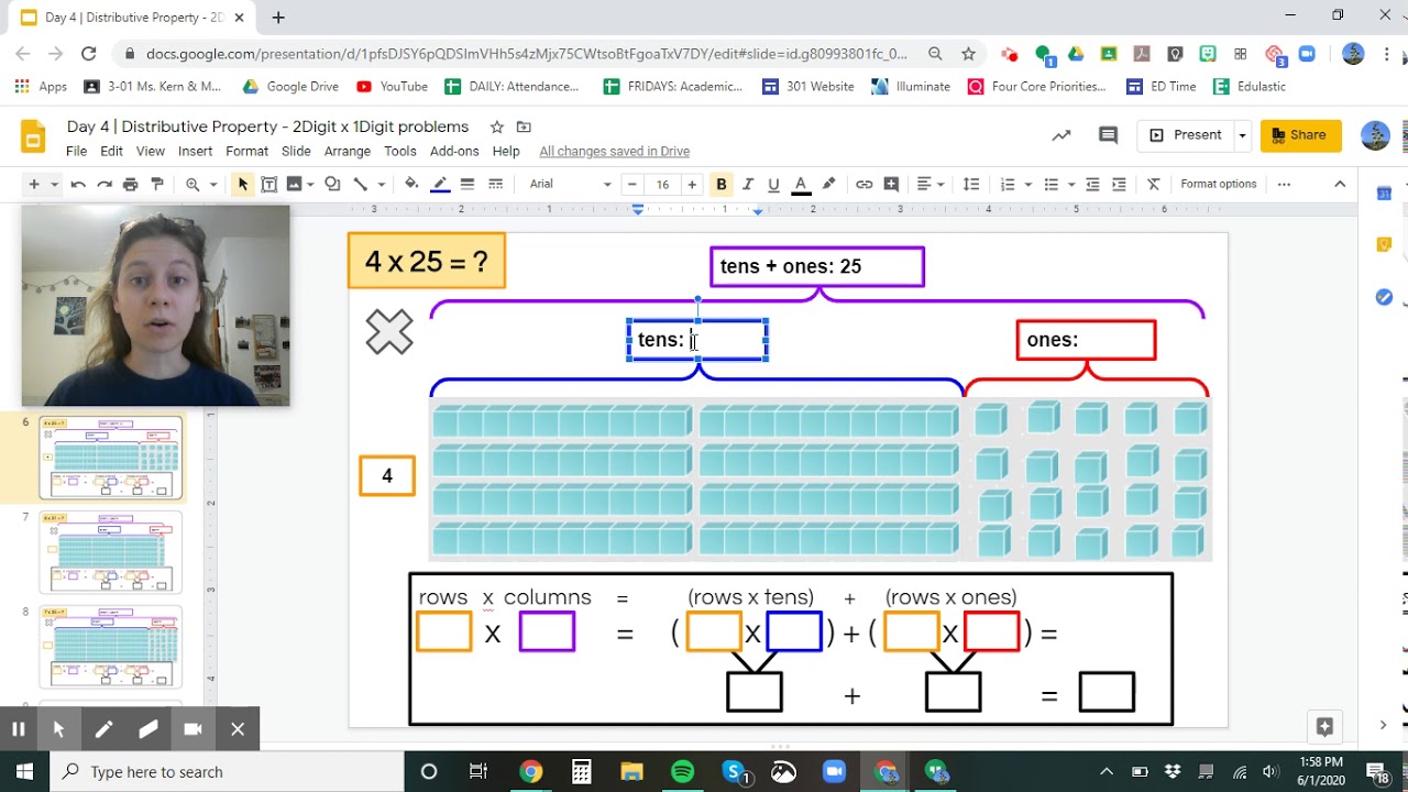 2-digit x 1-digit Problems with Base 10 Blocks
