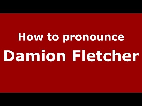 How to pronounce Damion Fletcher (American English/US) - PronounceNames.com
