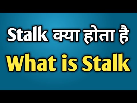 Stalk Karna Meaning In Hindi | What Is Stalk