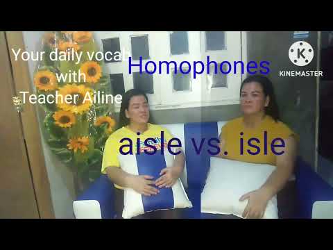 aisle vs. isle