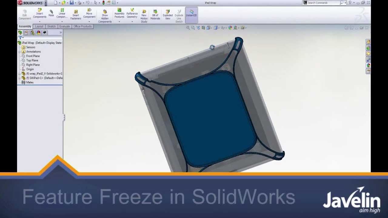 Feature Freeze in SolidWorks
