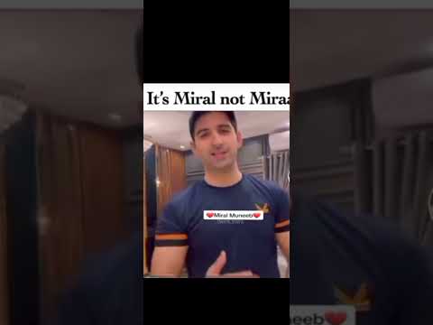 it's miral not miraal