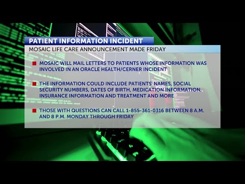 Mosaic patient information obtained through Oracle Health/Cerner environment