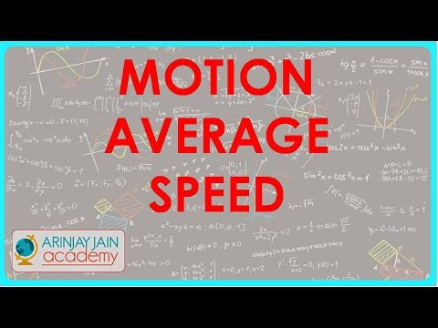 Motion - Average Speed - Physics - Class 9/IX - ISCE,CBSE
