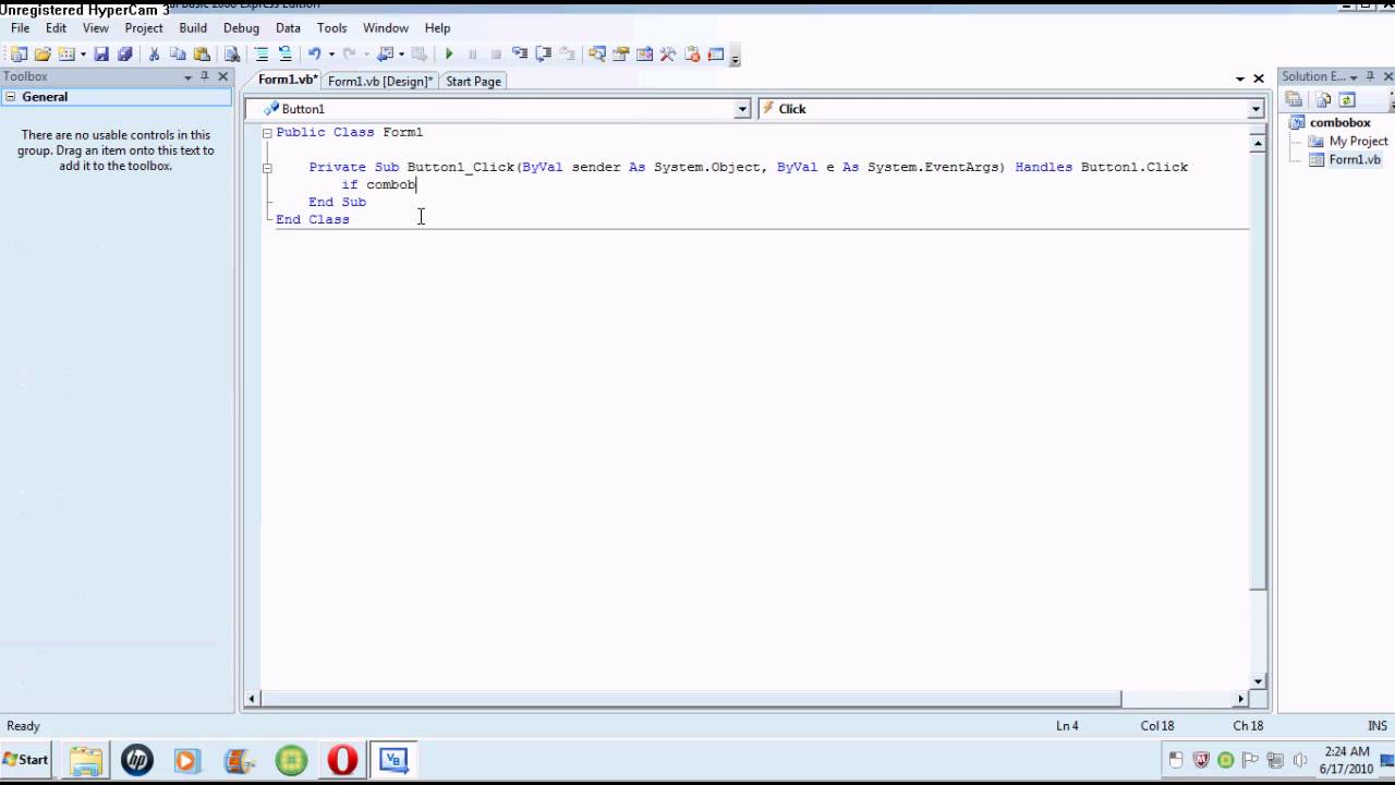 Combo box tutorial vb 2008