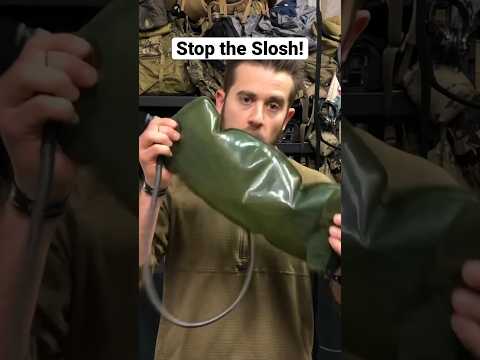 Quick tip for silencing the slosh that can happen with hydration bladders. #GearHack #Gear