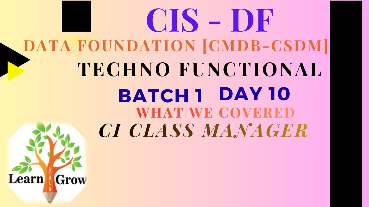 CIS-DF--Day10- CI Class Manager