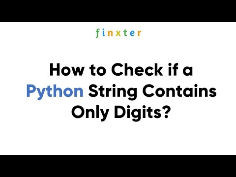 How to Check if a Python String Contains Only Digits?
