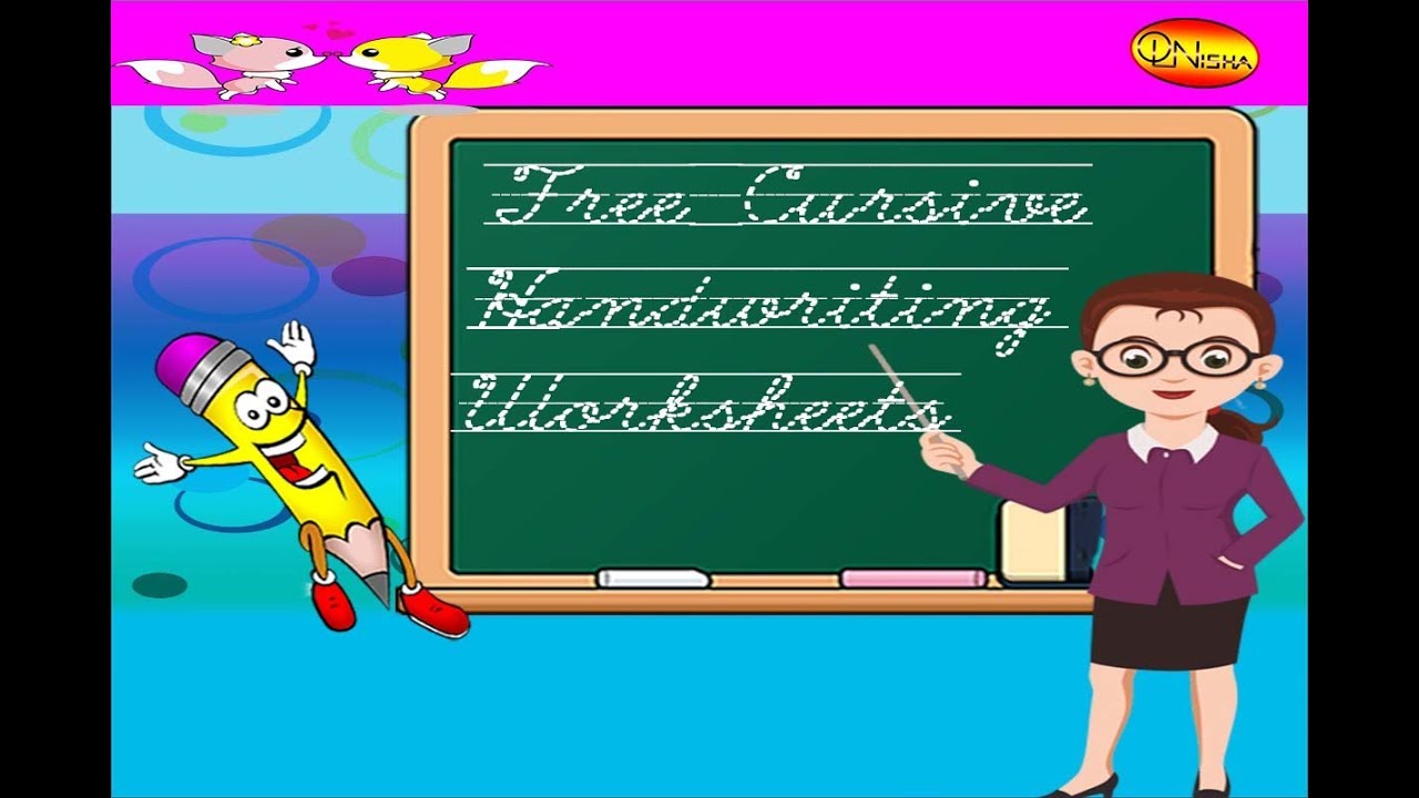 Cursive handwriting worksheet for beginners