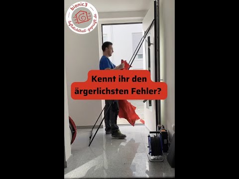 Ärgerlicher Fehler beim Aufbau von Blower-Door-Equipment