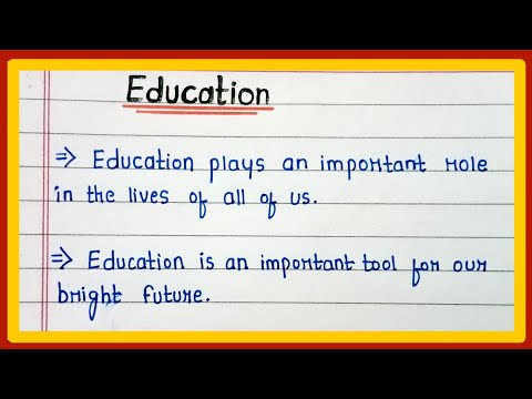 Simple essay on education || 10 lines essay on education | 10 lines on education for students #essay