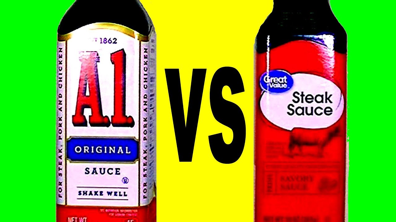 A1 Steak Sauce vs. Walmart Great Value Generic Store Brand - FoodFights Review and Live Taste Test
