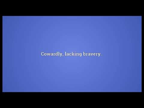 Lily livered Meaning