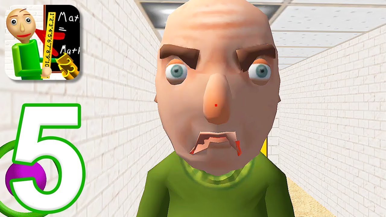 Baldi's Basics in Education - Gameplay Walkthrough Part 5 - New 3D Update (iOS)