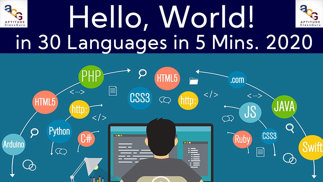Hello. World! in 30 different Programming Languages | Learn Best 30 Programming Languages in 2020 |