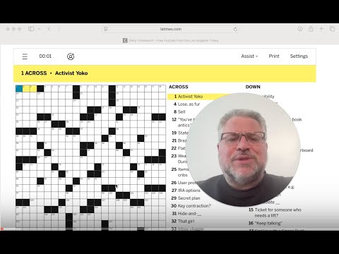 I once knew better words, but instead I used a four-letter word... LA Times Sunday Crossword