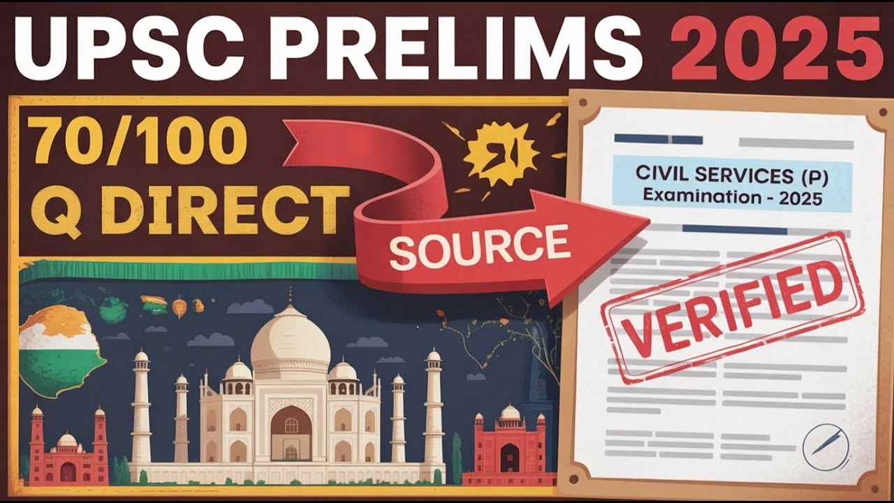 CSE Prelims 2025 | Direct Sources