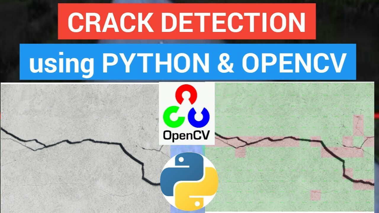 Crack Detection using OpenCV and Python |Crack detection image processing | Image Processing