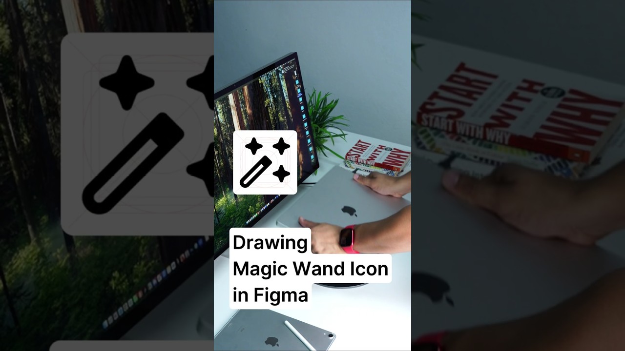 How to Draw a Magic Wand Icon in Figma