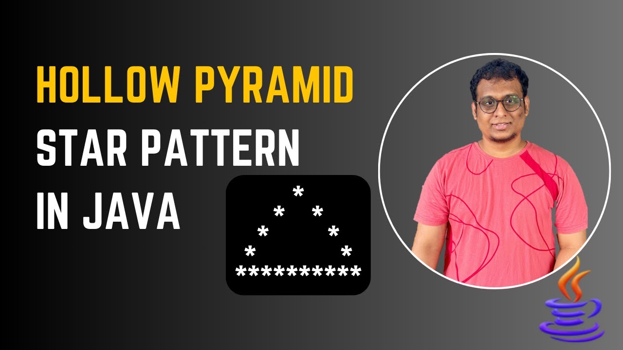 How to Print Hollow Pyramid In Java | Coding Pills