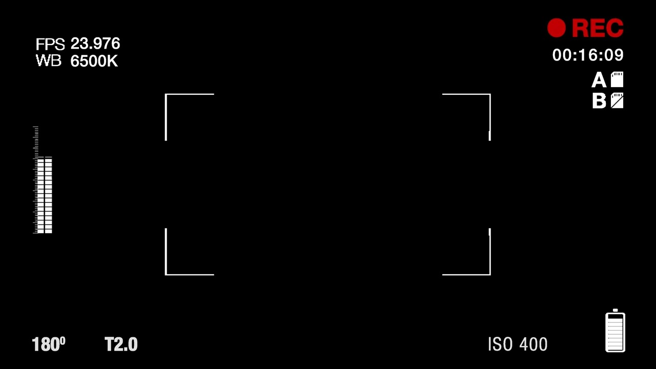 Video Camera Recording Frame Black 2