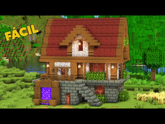 Casa survival Simple de 3 Pisos Minecraft Map