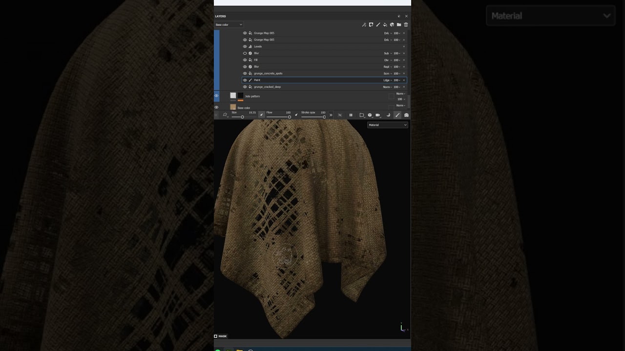 Fabric signature smart materials