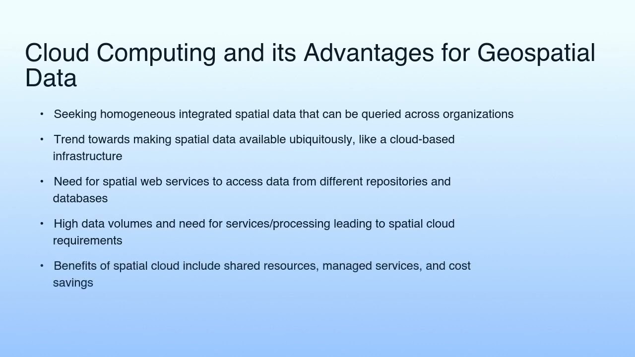 Cloud Computing and its Advantages for Geospatial Data | Use Case-Geo-spatial Cloud