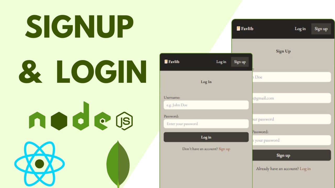 How to Build Authentication with Node.js, Express, React, MongoDB, JWT (MERN Stack Login and Signup)