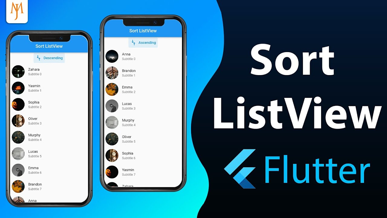 Github Johannesmilkelistviewsortexample Sort A Listview Alphabetically In Flutter By Az