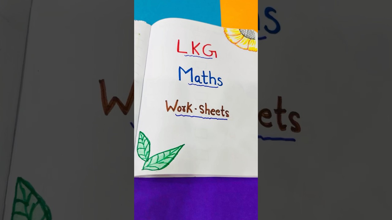 Fun & Easy LKG Maths Worksheets for Kids | Preschool Learning Activity📝