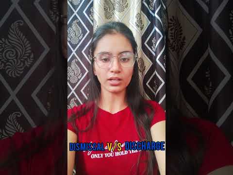 Dismissal v/s Discharge #commerce #difference #youtubeshorts #dismissal